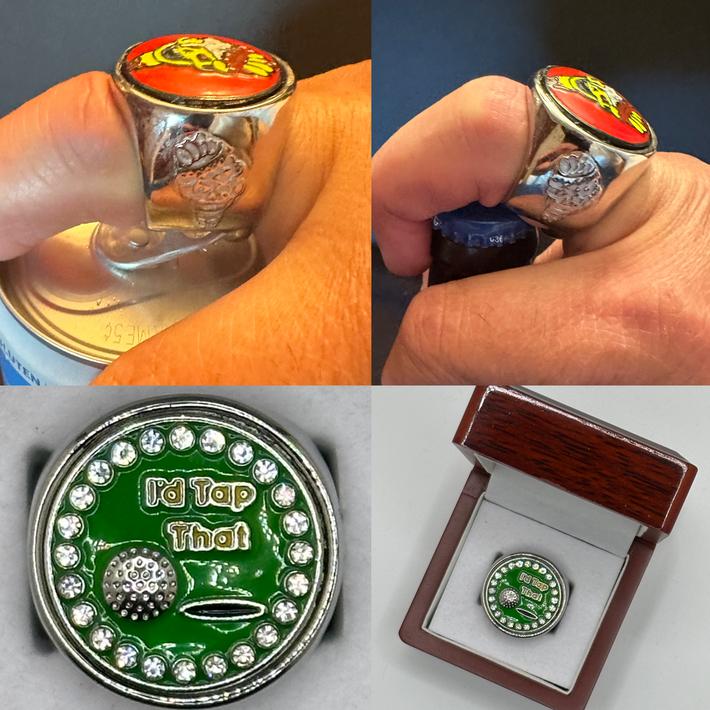 The I'D tap that deCAPitator ring bottle cap and can tab opener!